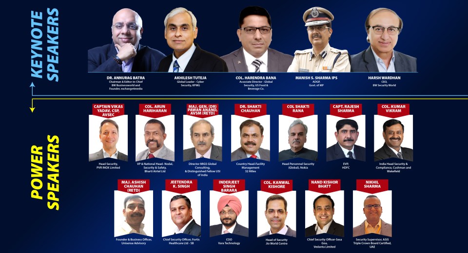 Announcing Influential Speakers of "BW Security World Conclave ...